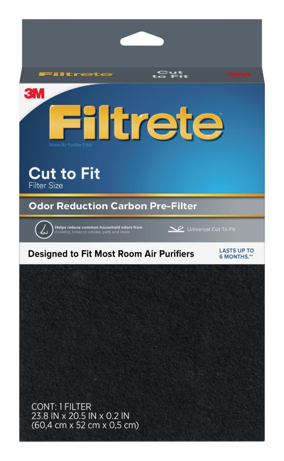 Filtrete™ Odor Reduction Carbon Prefilter Room Air Purifier Filter FAP ...